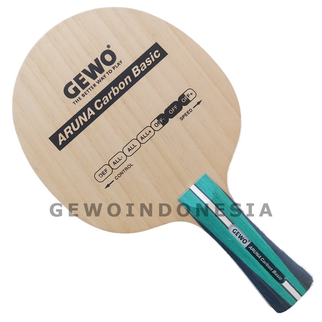 Gewo Aruna Carbon Basic - Kayu Pingpong Blade Table Tennis Bet Bat Offensive | Shopee Malaysia