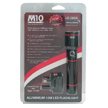 M10 Aluminium Rechargeable 5W LED Flashlight (LE-285A) | Shopee Malaysia