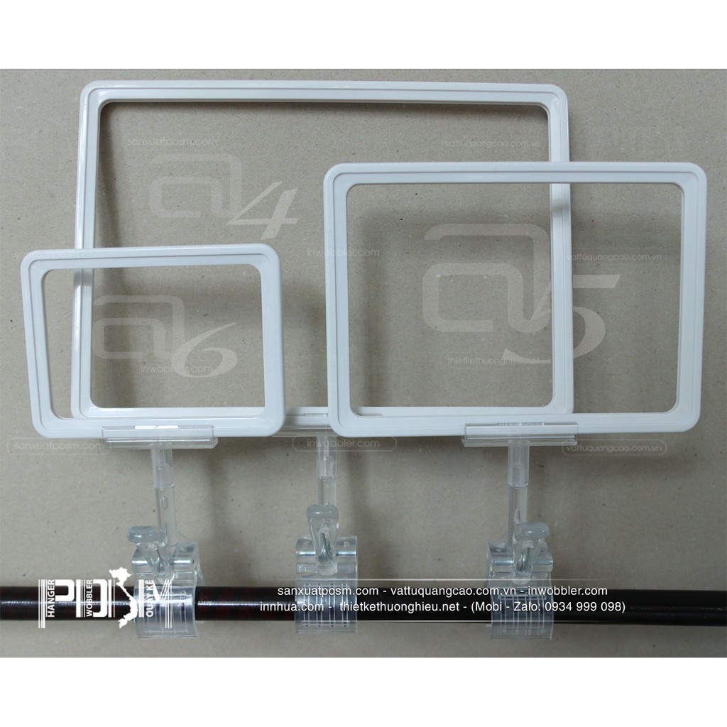 Supermarket price list frame A4,A5,A6, Plastic price list (Hook, clip ...