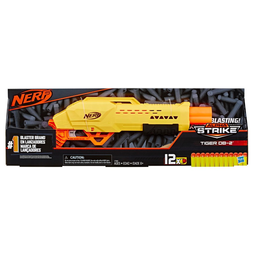 Nerf Alpha Strike Tiger DB-2 Toy Blaster Gun Original Hasbro DB2 ...