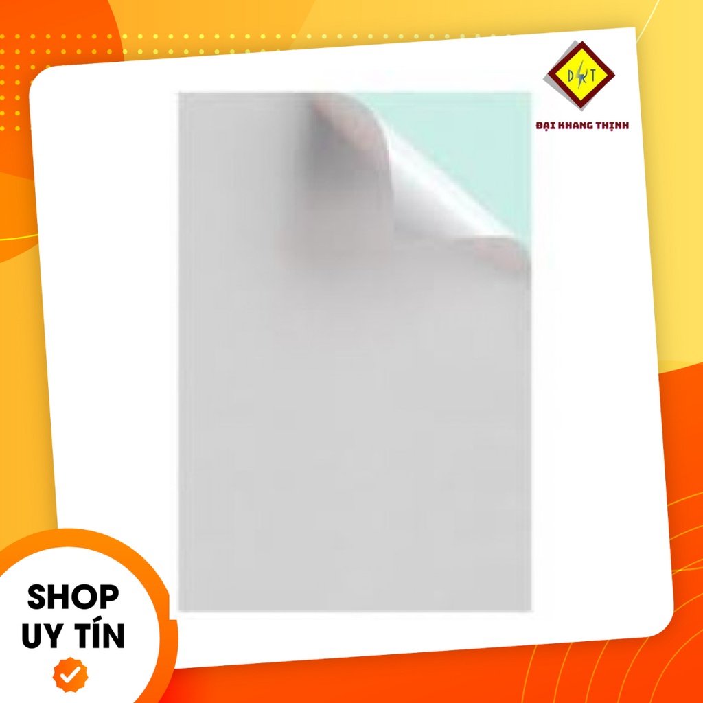 A4 decal paper with blue base for printing barcodes and labels and used ...