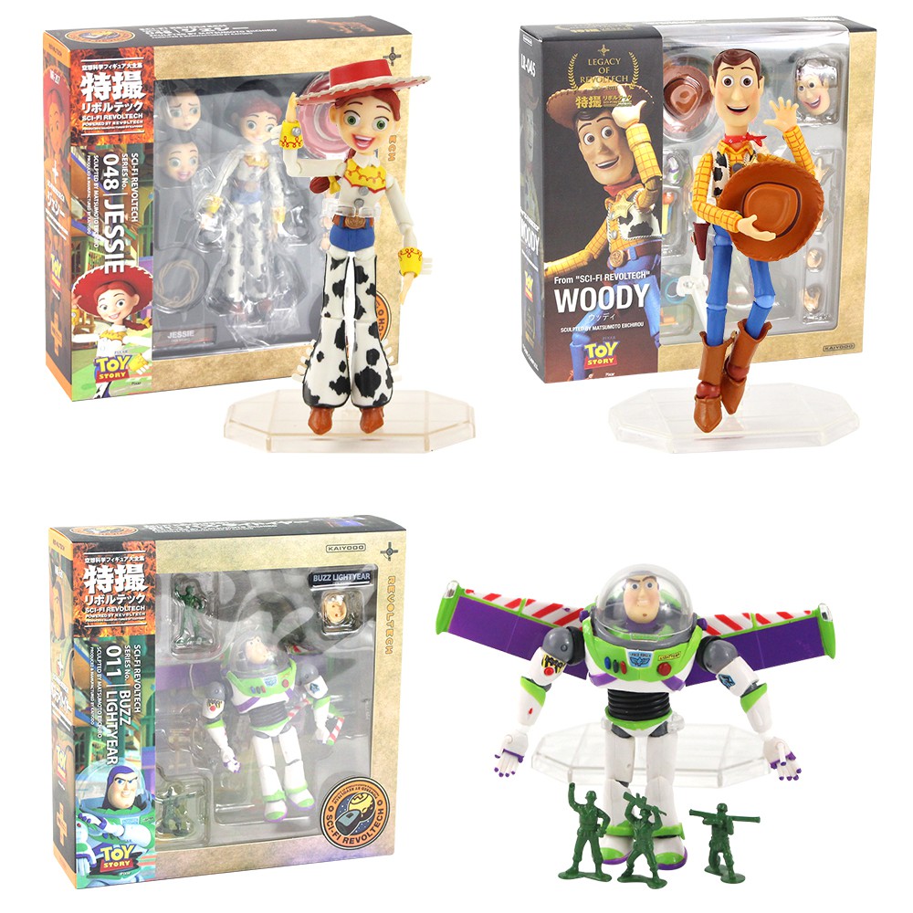 Sci-Fi Revoltech Toy Story 048 Jessie / LR-045 Woody / 011 Buzz ...