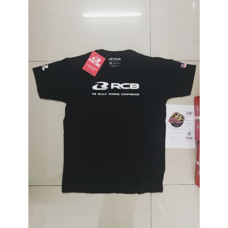 T-SHIRT RCB OFFICIAL BLACK BAJU RACING BOY TSHIRT KAIN COTTON ROUND ...