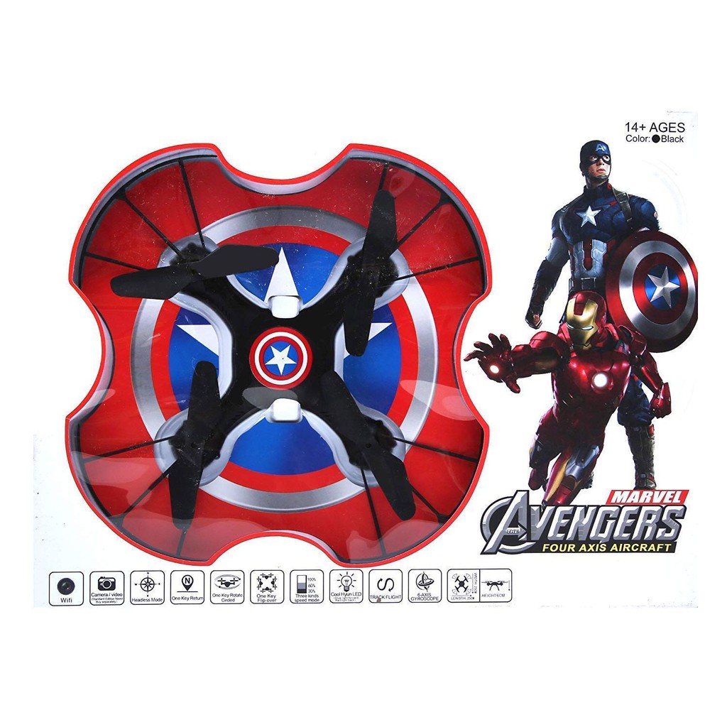 Drone (aircraft) captain america with remote control (white) | Shopee ...