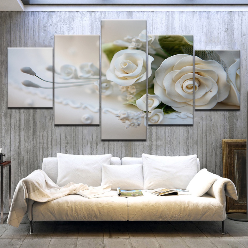 Canvas HD Prints Pictures Modular Wall Art Posters Framework 5 Pieces ...