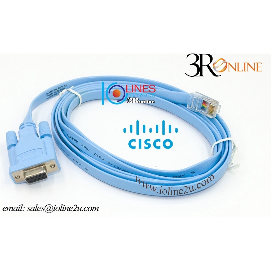 Cisco Console cable programming cable serial cable USB DB9 RJ45 72-3383 ...
