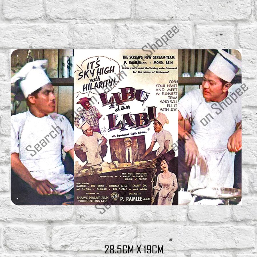 Tin Sign Plate 'P.Ramlee Poster' Deco Metal Sign Labu Labi Boxing Jokes ...