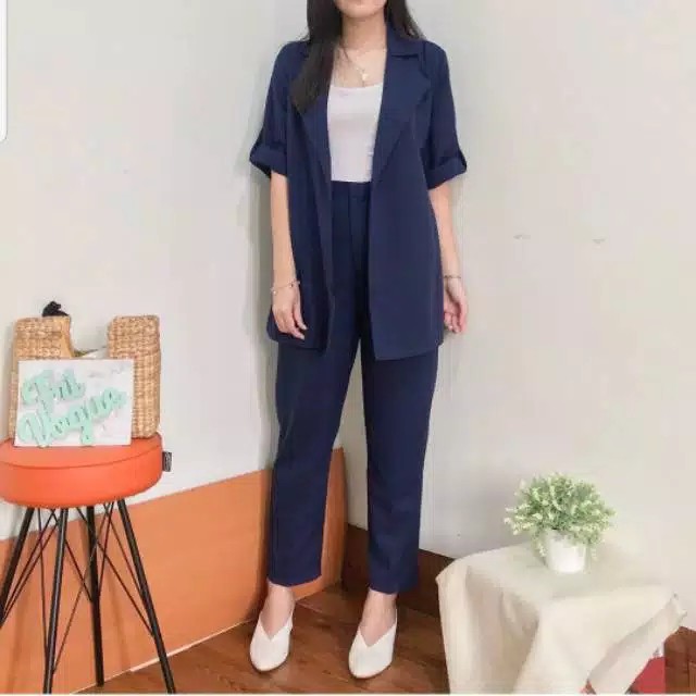 MESYA SET 2 IN 1 / WOMEN'S SET KOREAN STYLE CLOTHES AND PANTS | Shopee ...