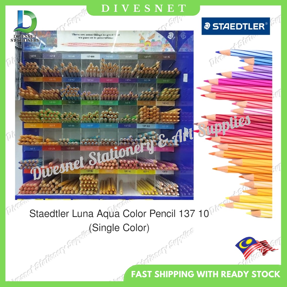 Staedtler Luna Aqua Water Color Pencil 137 (Single Color) Pensel Warna ...