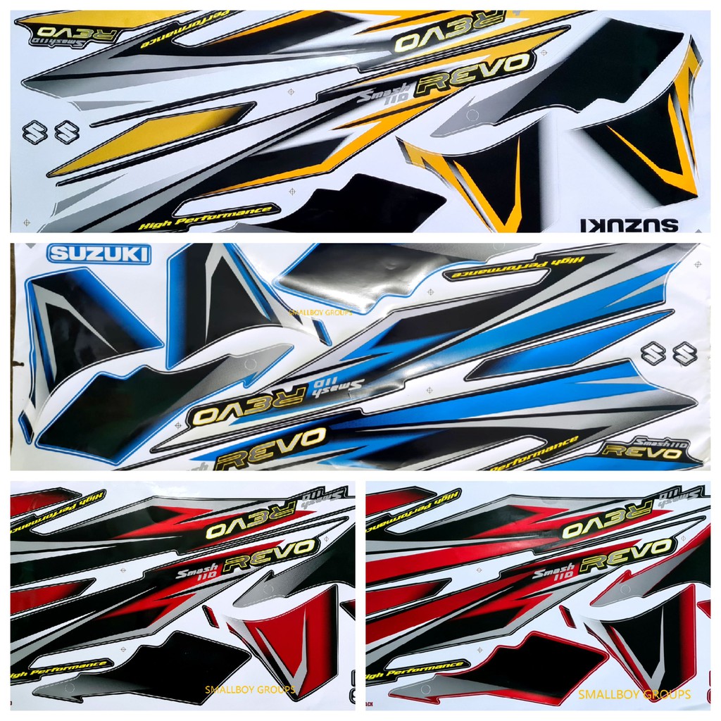 SUZUKI SMASH REVO 110 REVO110 STICKER SET | Shopee Malaysia