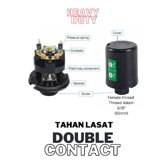 Pressure switch for all brand water pump/automatic enjin air BERAT ...