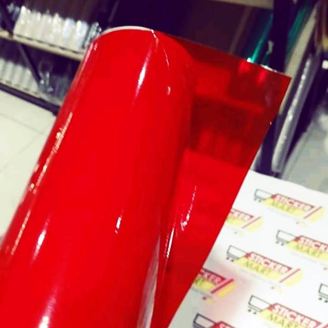 MERAH Red Transparent Velvet Sticker | Shopee Malaysia