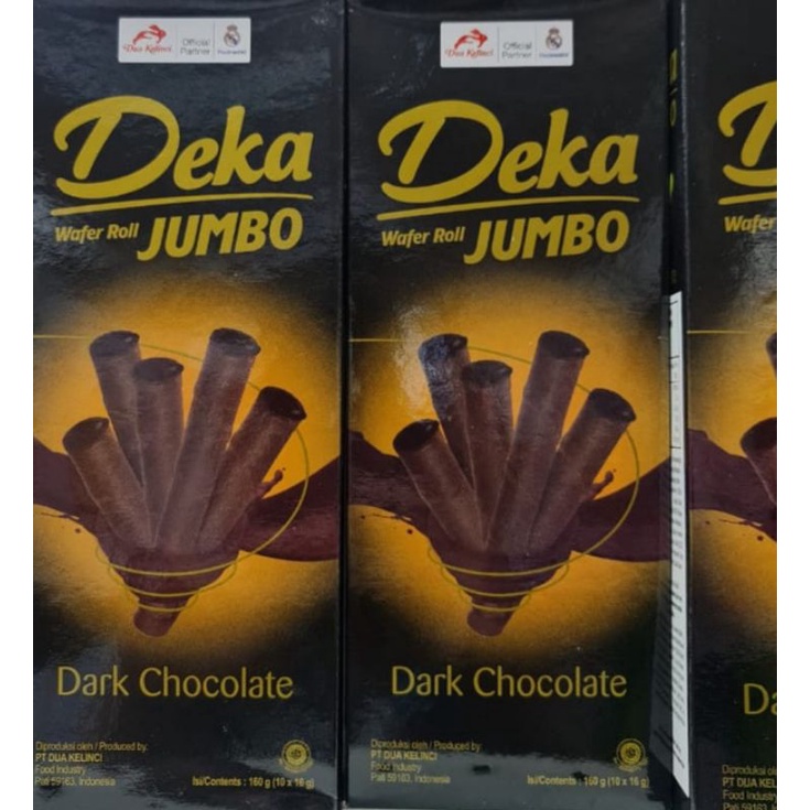🌰🍫Dark Chocolate Deka Wafer Roll jumbo (130gram) | Shopee Malaysia