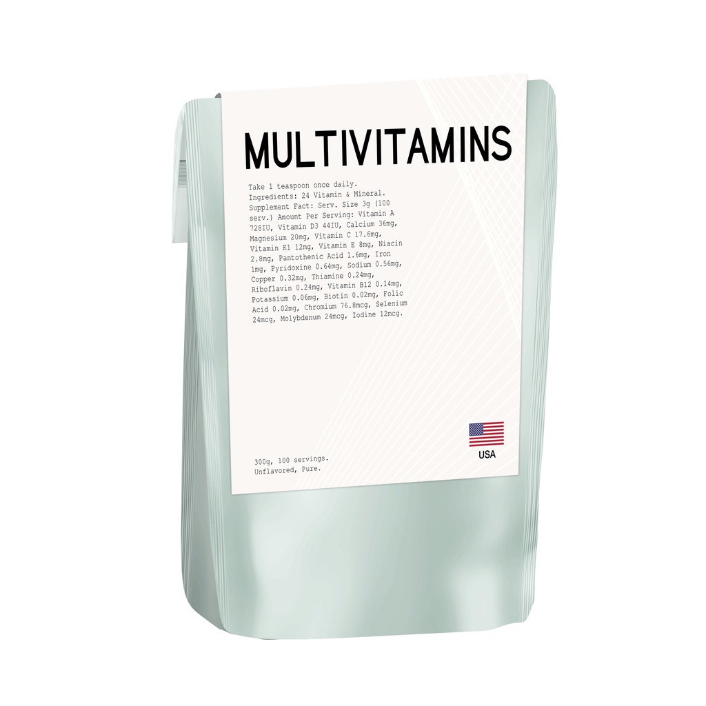 Nourished Multivitamin 300g 100 servings Broad Spectrum 24 Essential ...