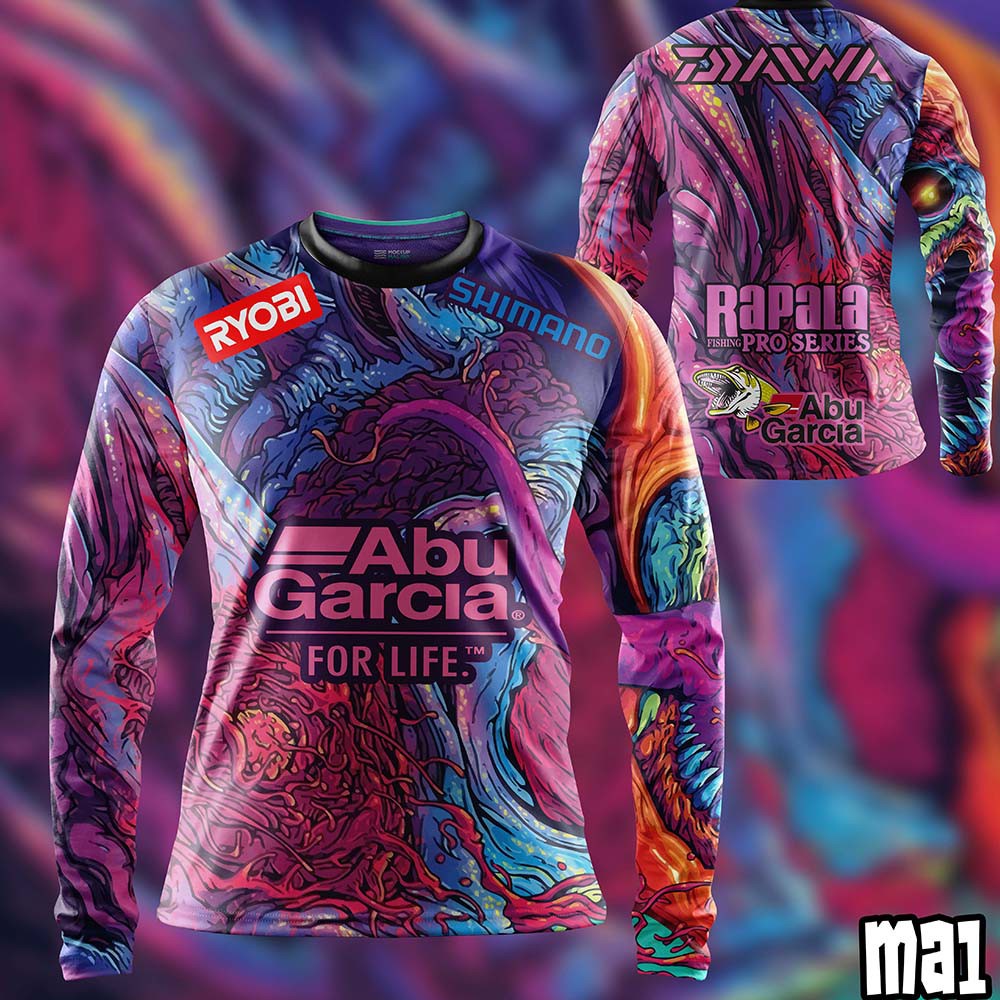 Abu Garcia Edition Fishing Jersey OutFit Sublimation | Shimano Rapala ...