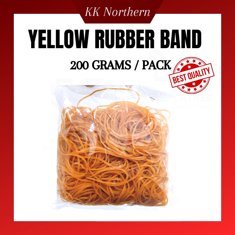 Pure Yellow Rubber Band Getah Pengikat Gelang Getah Bungkus Ikat Hawker ...