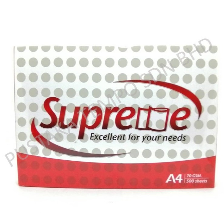 [READY STOCK] SUPREME A4 PAPER 70G (500 SHEETS) | Shopee Malaysia