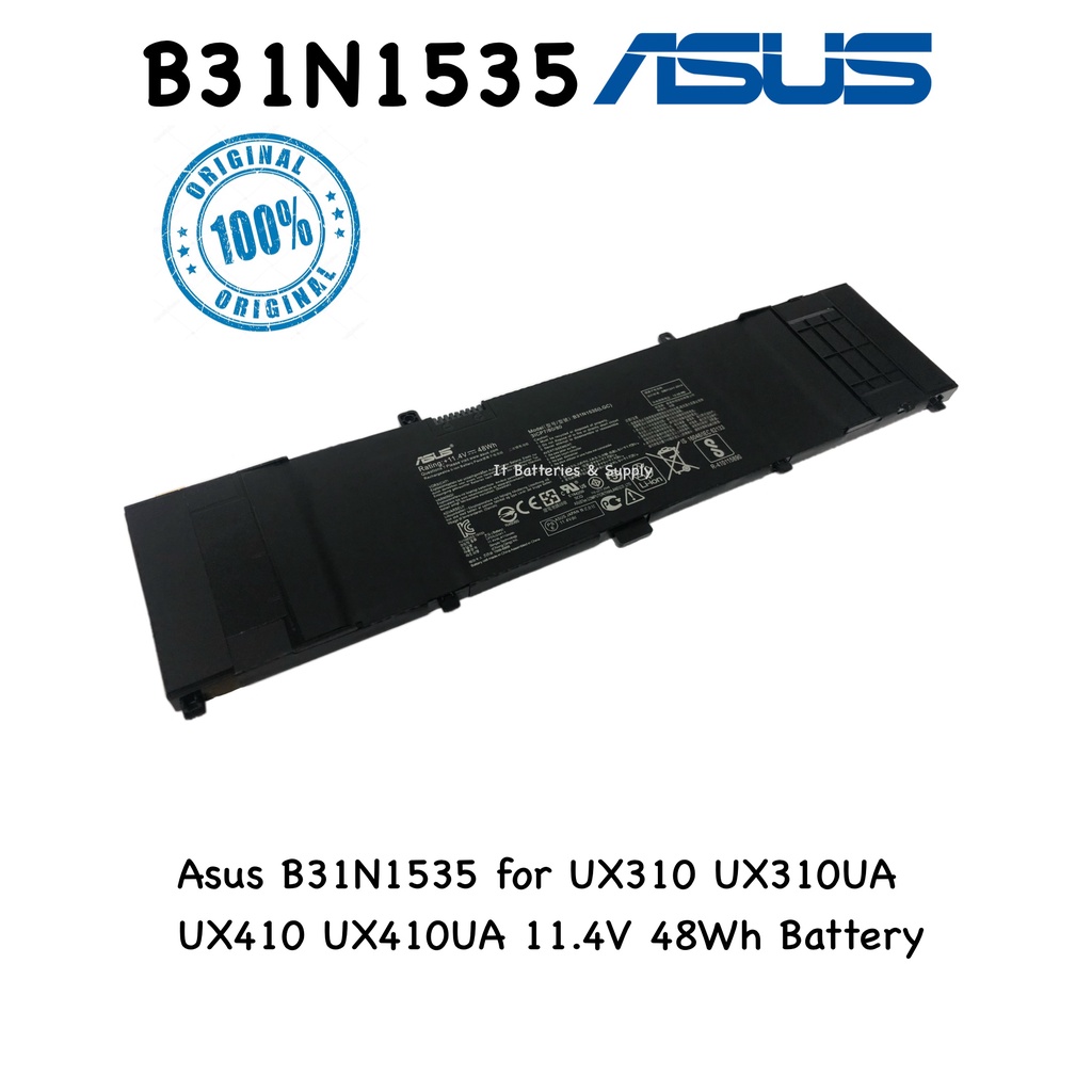 ORIGINAL ASUS B31N1535 FOR UX310 UX310UA UX410 UX410UA 11.4V 48WH ...