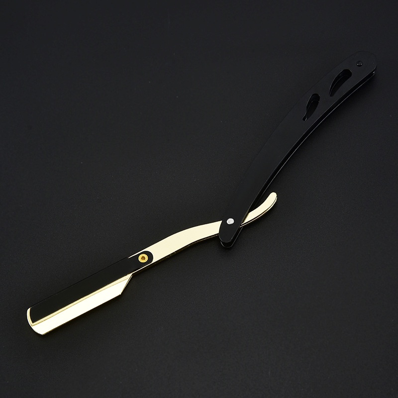 Barber Edge Razors Folding Stainless Steel Shaving Knife Razor titanium ...