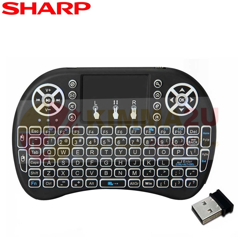 Sharp Wireless Keyboard Mouse Aqkm03 | Shopee Malaysia