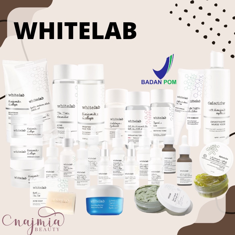 Najmia- Whitelab Brightening Face Acne Series Body Serum Underarm Toner ...