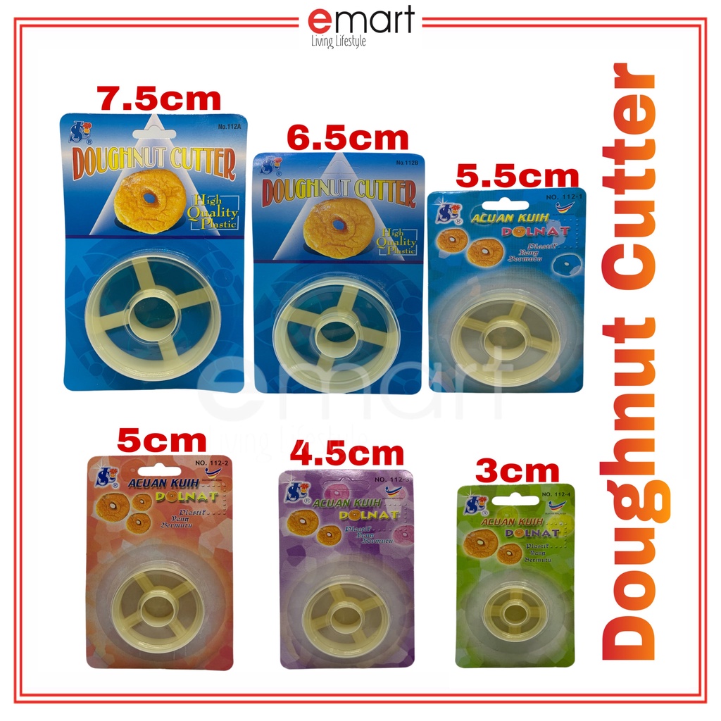 Donut Cutter/ Acuan Donut Cutter/ Dolnat Mould/ Plastic Bakery Making ...