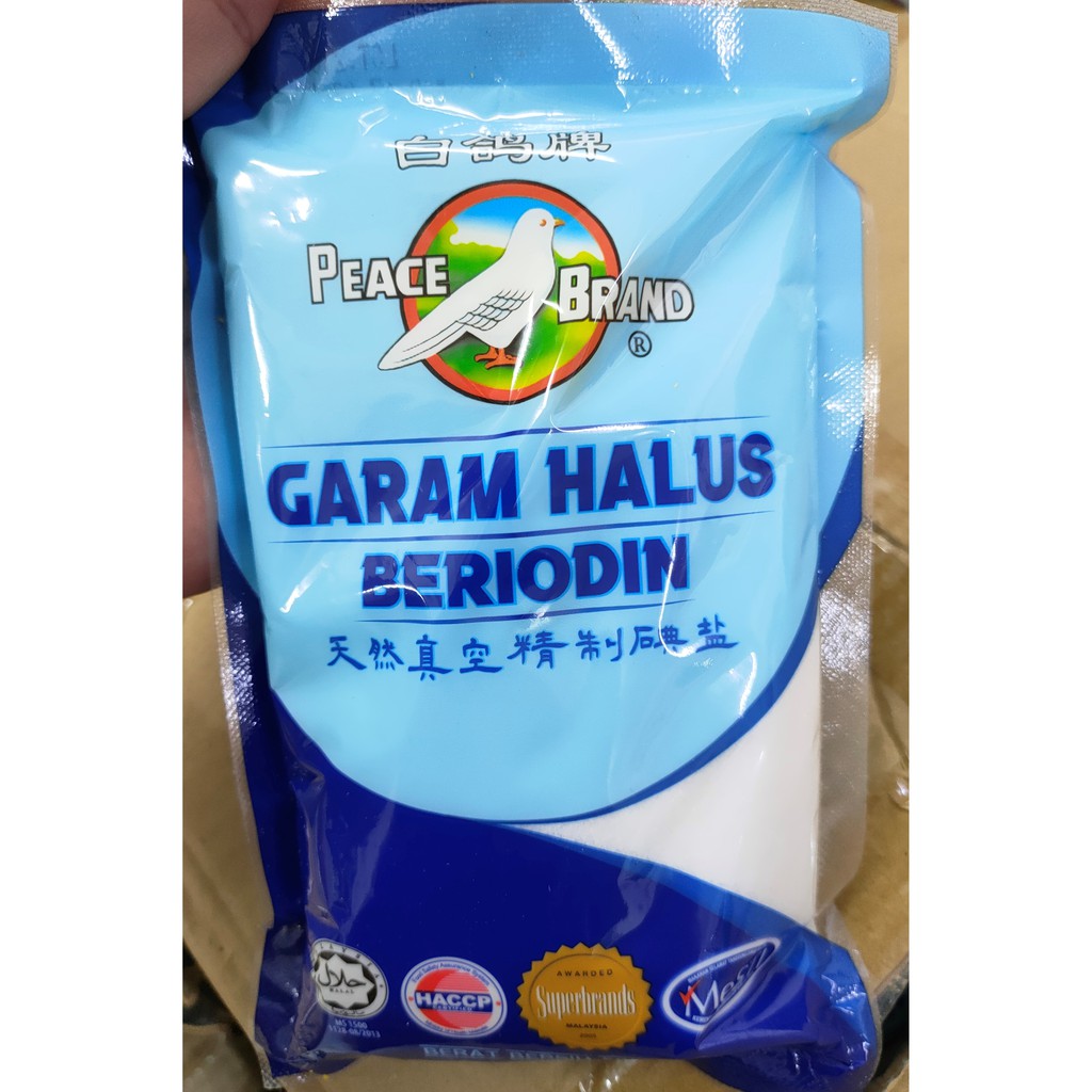 Peace Brand Garam Halus??????500g 1pkt | Garam Halus jenama Peace 500g ...