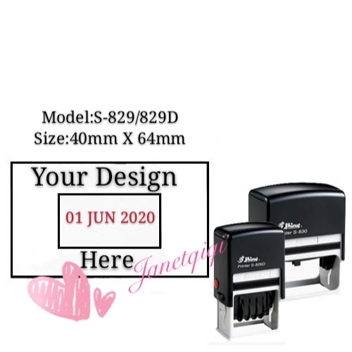 SHINY (S524D/S827/S829/S830/S836) DATER PRINTER LINE SELF INKING STAMP ...