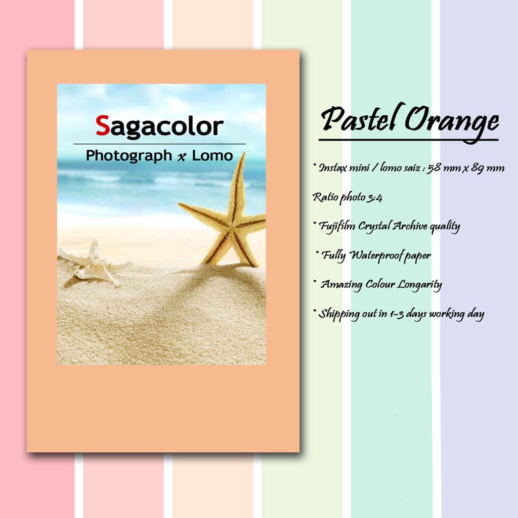 Lomo Print @ Saiz (10-100pcs) Pastel Colour | Shopee Malaysia