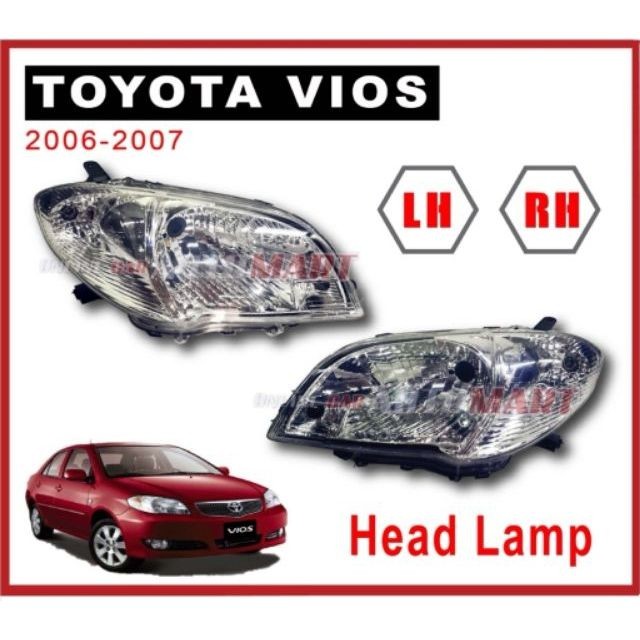 TOYOTA VIOS 2006 ORIGINAL TYPE HEAD LAMP (2ND GEN) | Shopee Malaysia