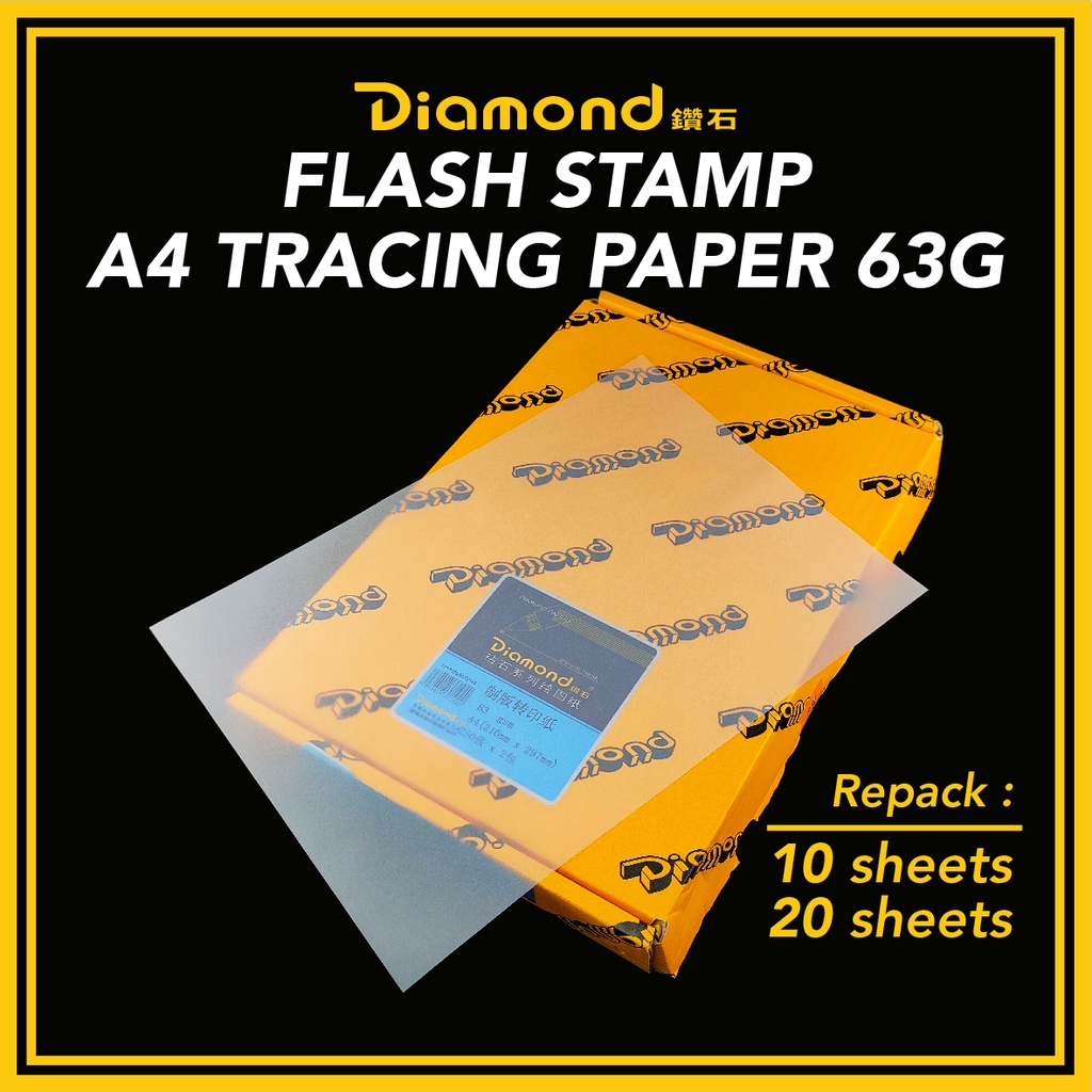 Original Diamond A4 Tracing paper / Parchment paper 63g - Repack 10 ...