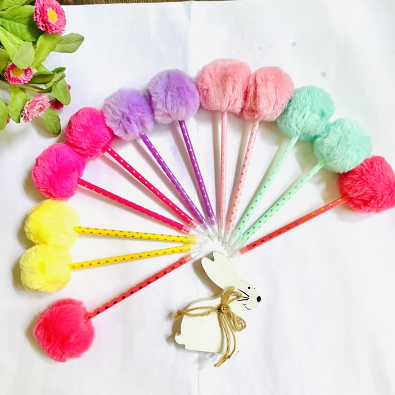 Pen bulu fancy pen children cute pen furry pen | Shopee Malaysia