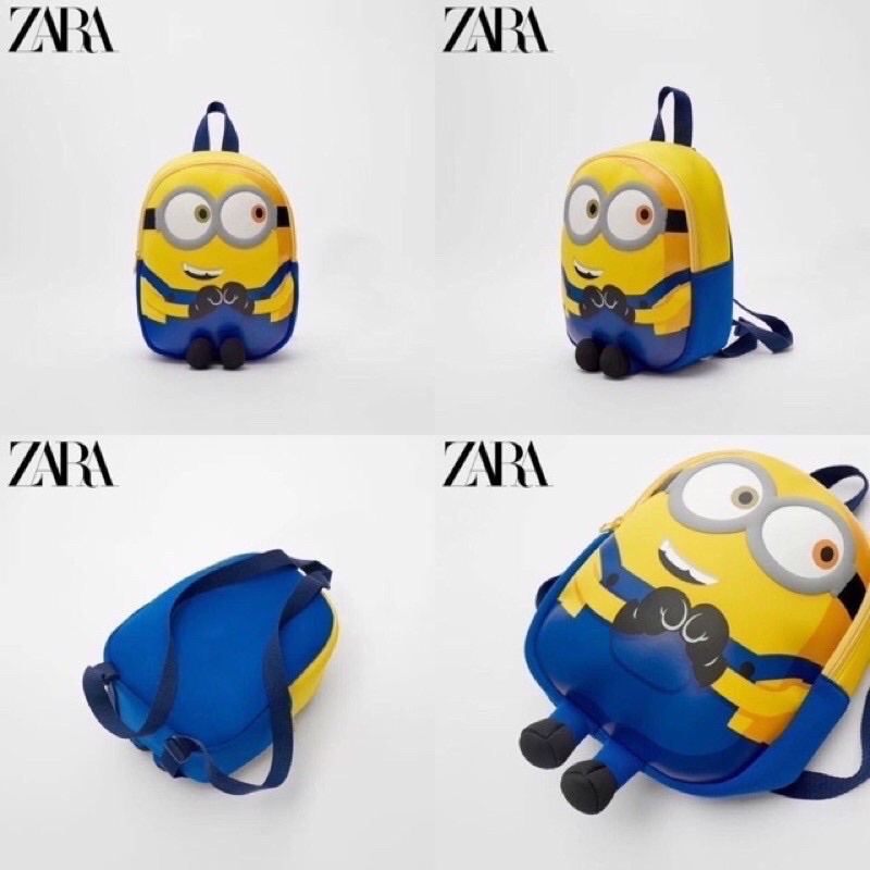 Minion ZARA backpack for children (available) | Shopee Malaysia