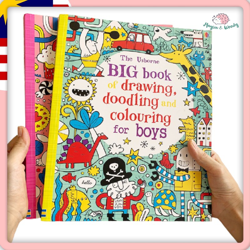 Usborne My First Big Book of Drawing Doodling and Colouring for boys ...
