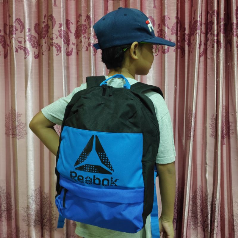 Original 💯 Dijamin | Beg Sekolah Reebok Biru/Hitam | Shopee Malaysia