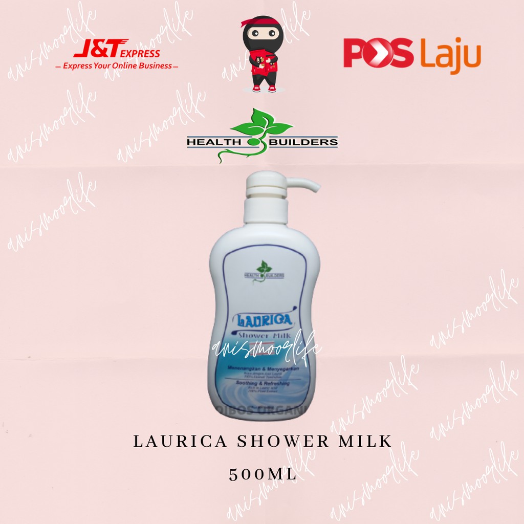 Health Builders Laurica Shower Milk Mandian Susu Eczema Antiseptik Asli Kulit Lembut Segar Bau ...