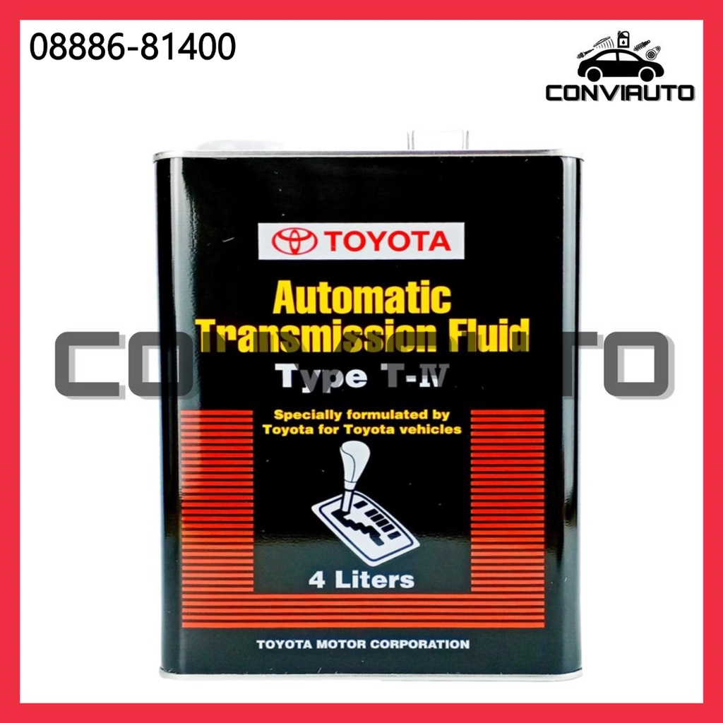 TOYOTA AUTOMATIC TRANSMISSION FLUID TYPE T-IV 4L (08886-81400) | Shopee ...