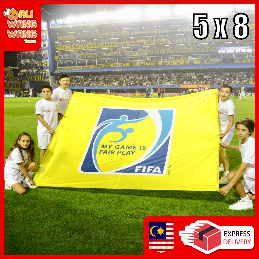 Fifa Flag 5 Feet x 8 Feet Bendera FIFA (Ready Stock Malaysia) | Shopee ...