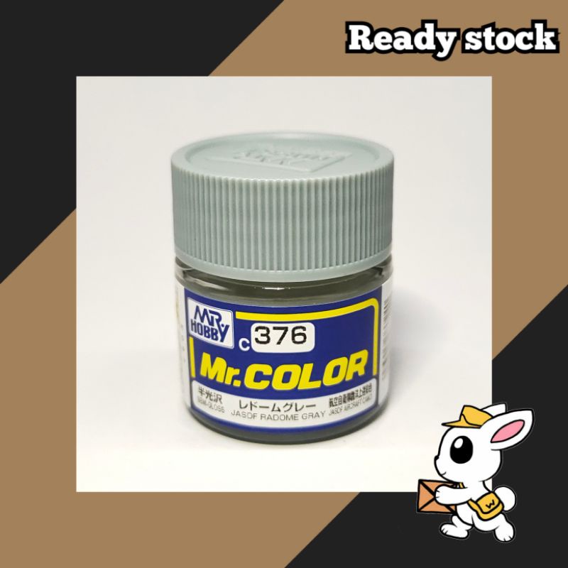 [Ready stock] Mr Hobby Color C376 Semi-Gloss Jasdf Radome Gray 10ml ...
