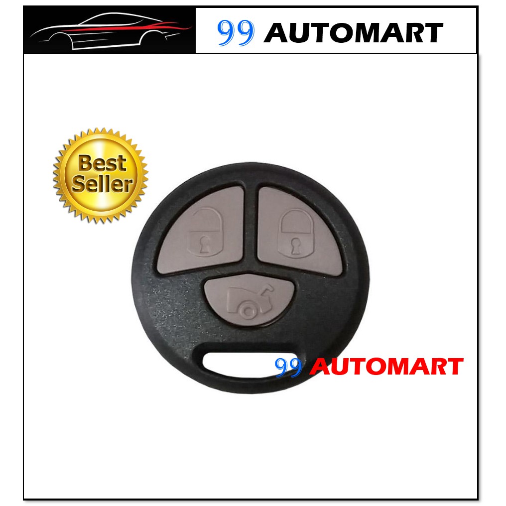 Toyota Vios Round Key Casing Shell Case Replacement (3 Button) | Shopee ...