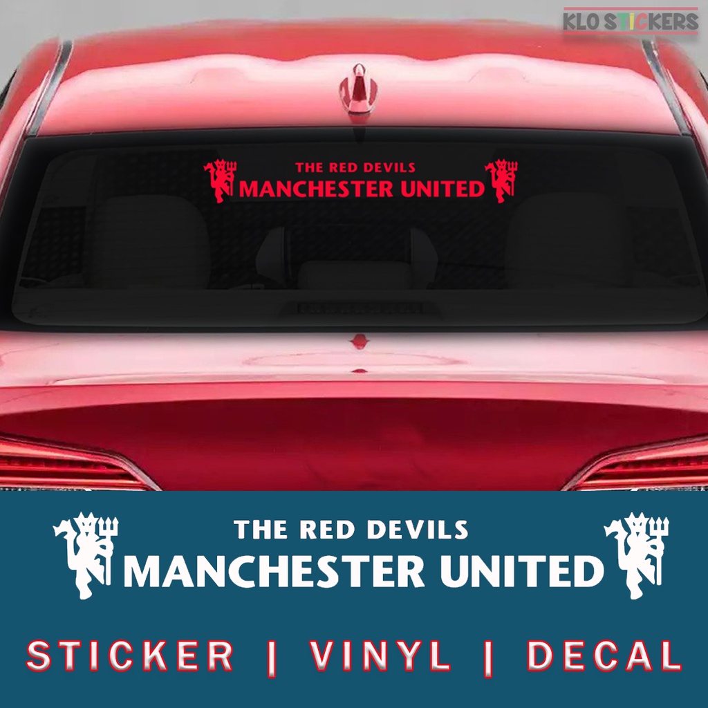 Manchester United Red Devils Logo Club Car Sticker Body Mirror