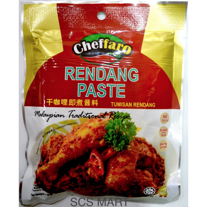 Cheffaro Rendang Paste 200g 干咖喱即煮酱料 Tumisan Rendang | Shopee Malaysia