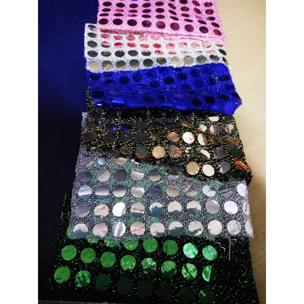 Sequins Fabric Kain Sequin | Shopee Malaysia