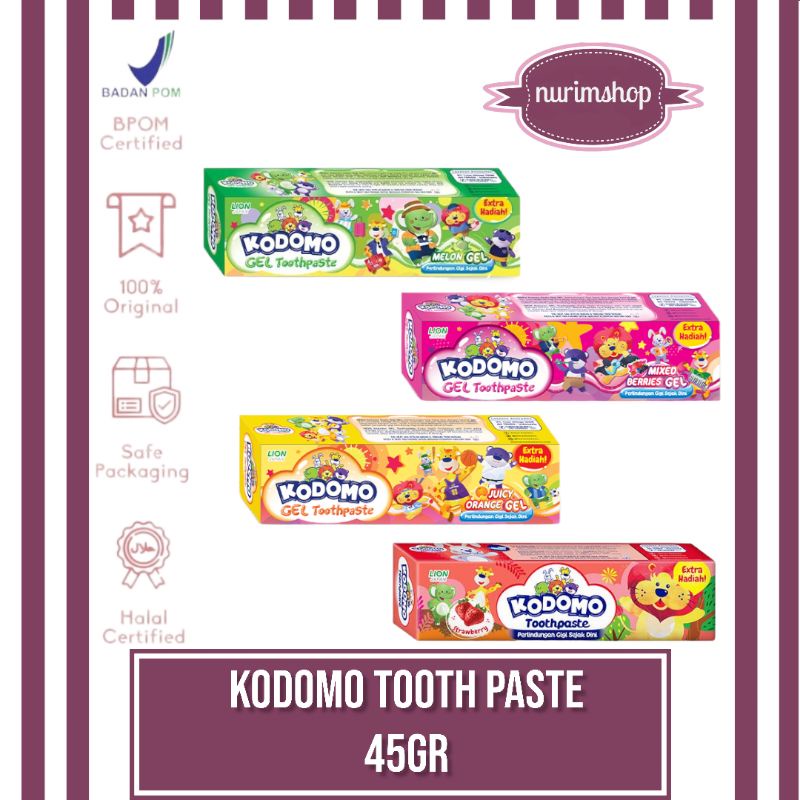 Kodomo TOOTH PASTE 45GR (Children's Toothpaste) | Shopee Malaysia