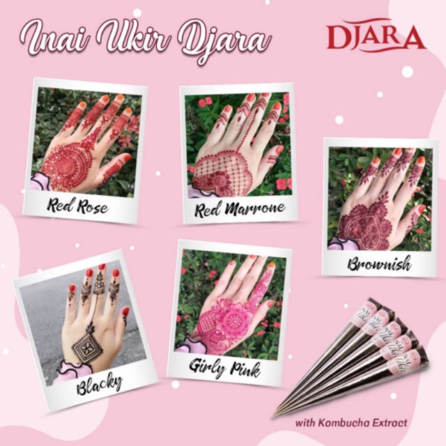 Inai Ukir / Inai Lukis Mix DJARA HENNA | Shopee Malaysia