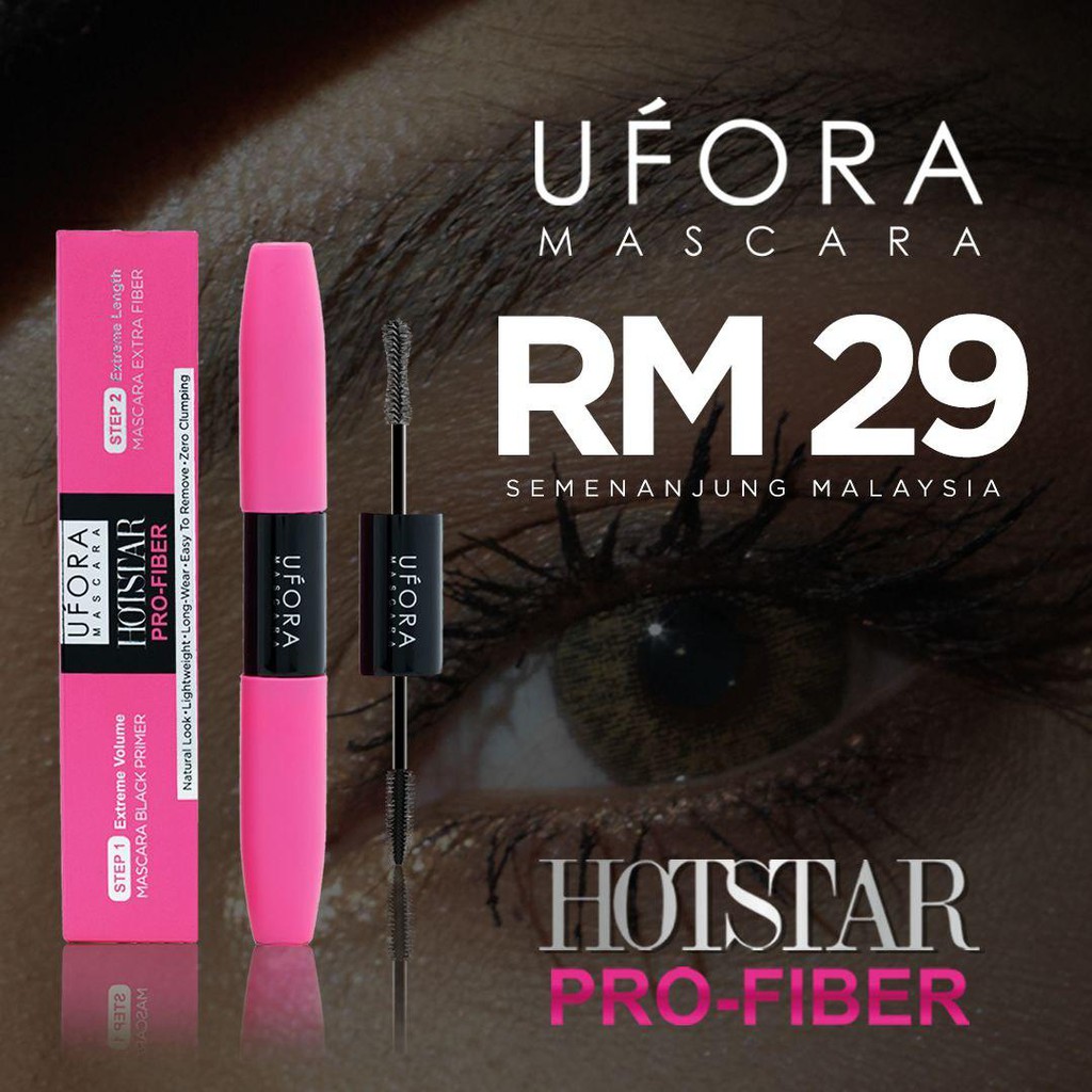 [READYSTOCK] UFORA MASKARA HOTSTAR PROFIBER | Shopee Malaysia