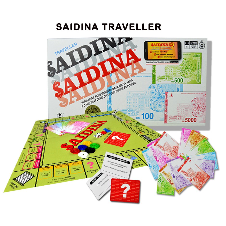 SPM Saidina Traveller Bahasa Malaysia & English Version Boardgame ...