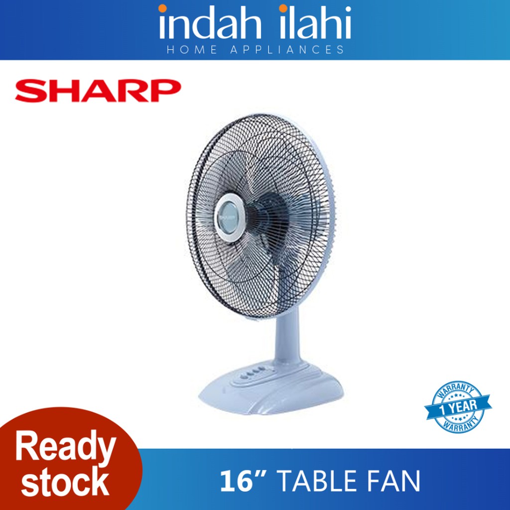 Sharp Kipas Meja - 16” Table Fan PJT169 BLUE | Shopee Malaysia