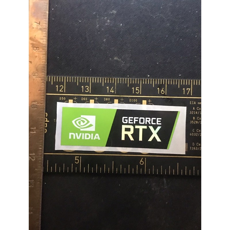 Nvidia GeForce RTX 2019 Original logo Sticker Long Size | Shopee Malaysia
