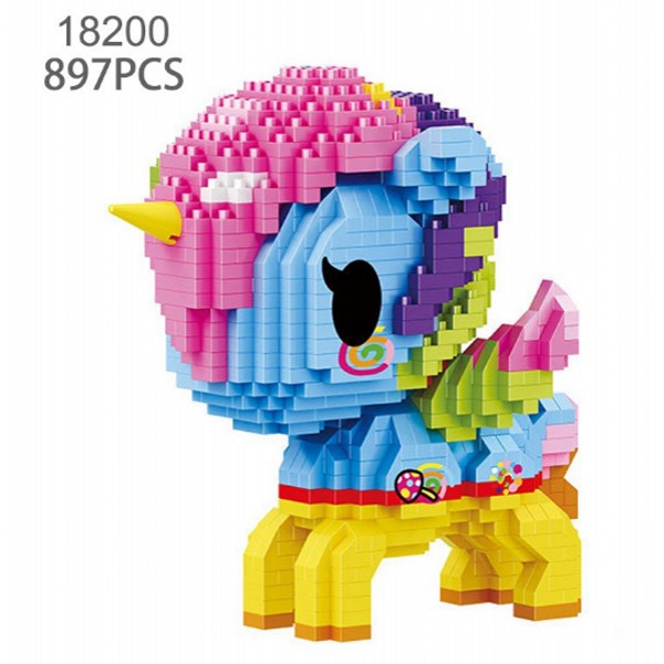 MH Balody Tokidoki Unicorn Nano Block Mini Building Blocks | Shopee ...